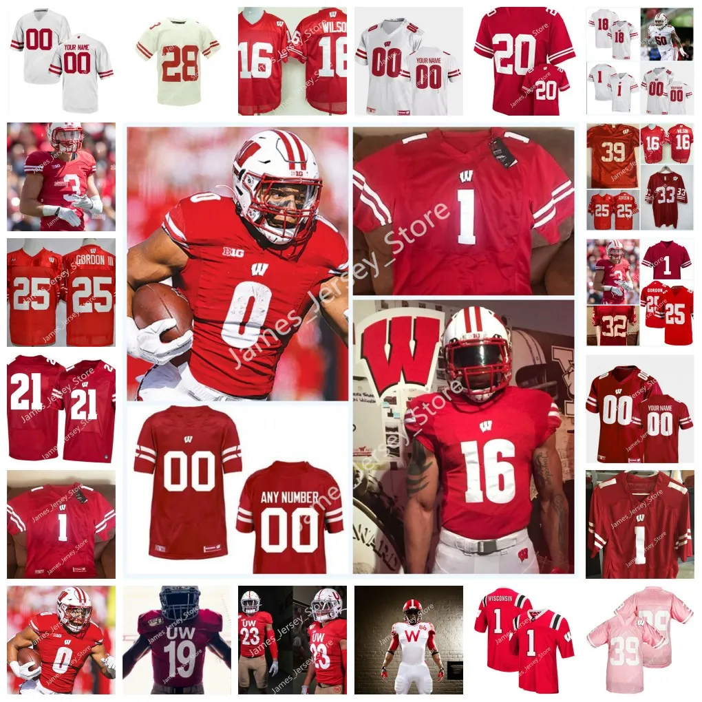 Wisconsin Badgers Football Jersey Custom at Maureen Baker blog