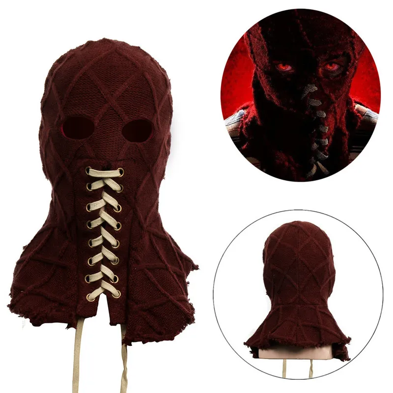 Horrific Cosplay Mask Red Hood Scary Horror Costume Props Breathable ...
