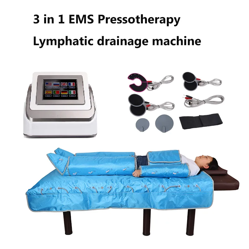 3 In 1 Pressotherapy Device For Lymphatic Drainage, Detox, High Air ...