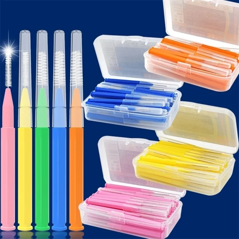I Shaped Interdental Brushes, Orthodontic Dental Floss Cleaners, 30 Cm ...