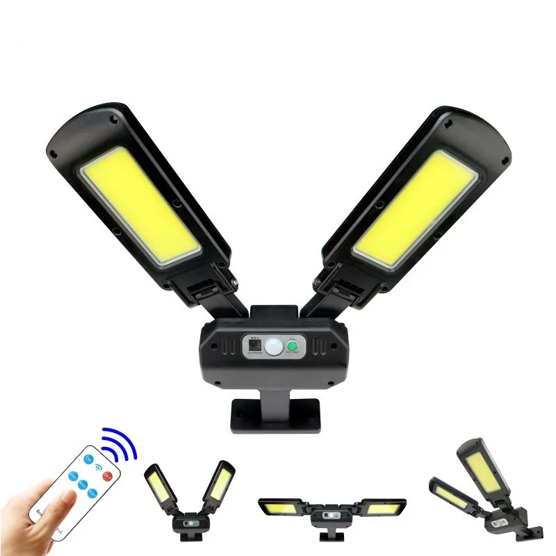 Solar Motion Sensor Lights 200 COB LED Outdoor Wall Light with ...