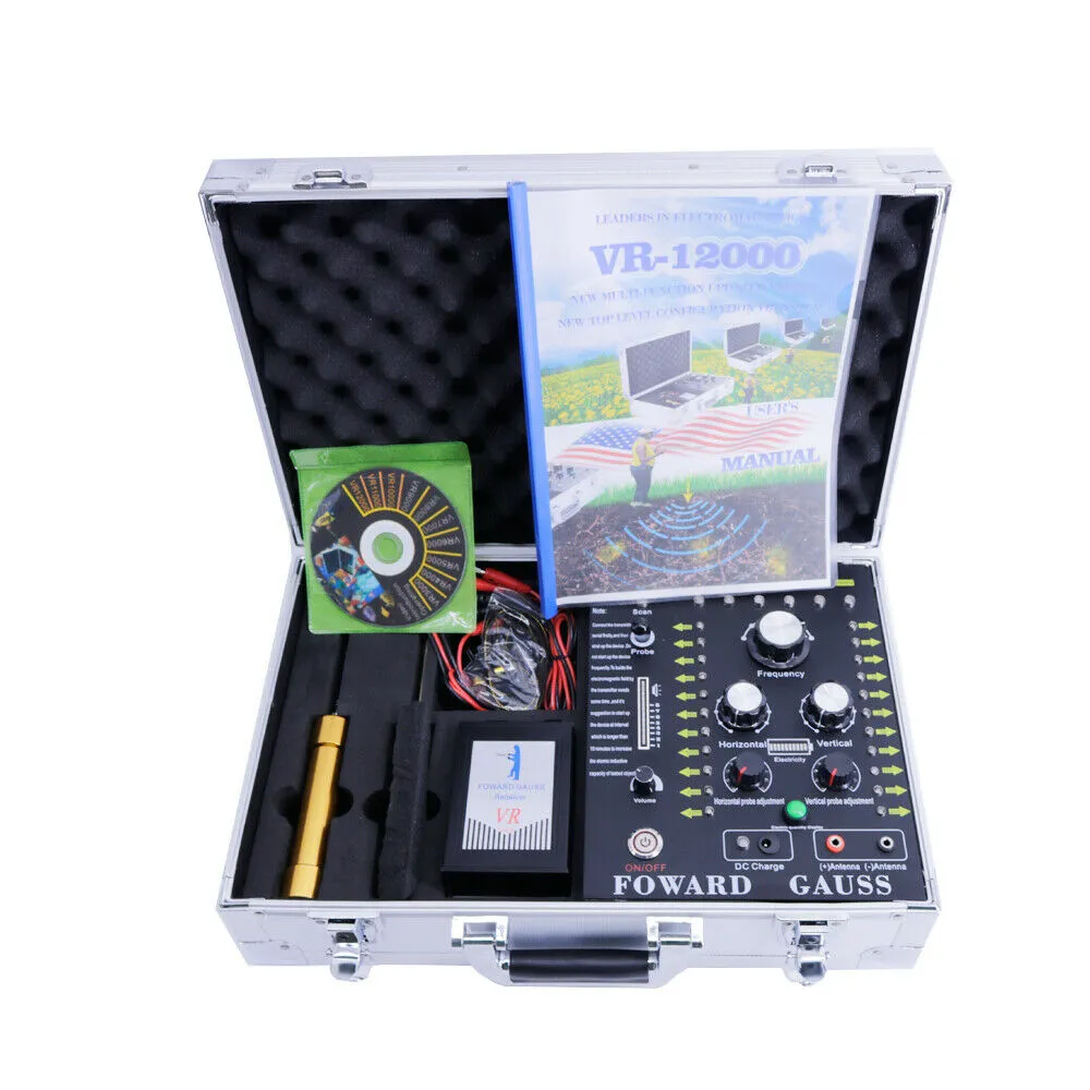 VR12000 Metal Detector Underground Gold Silver Diamond Gem Detector ...