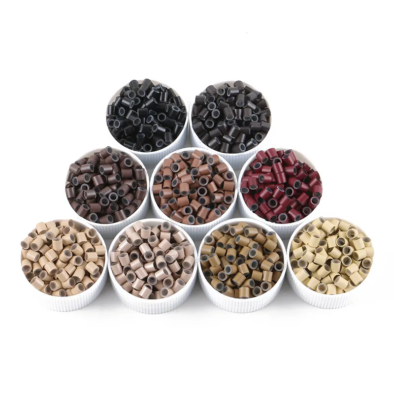 DHgate.com:1000pcs/Bottle Copper Micro Beads Silicone Lined Micro Tubes ...