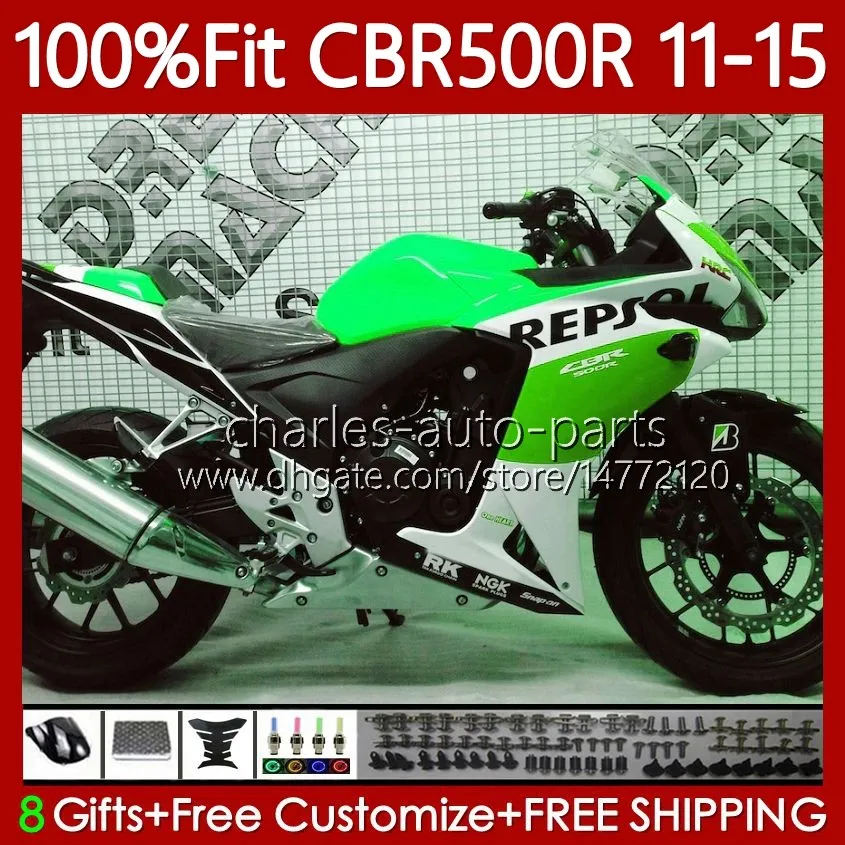 Repsol Green Injection Cbr 600 F3 Fairings Bodywork 126No.137 For HONDA ...