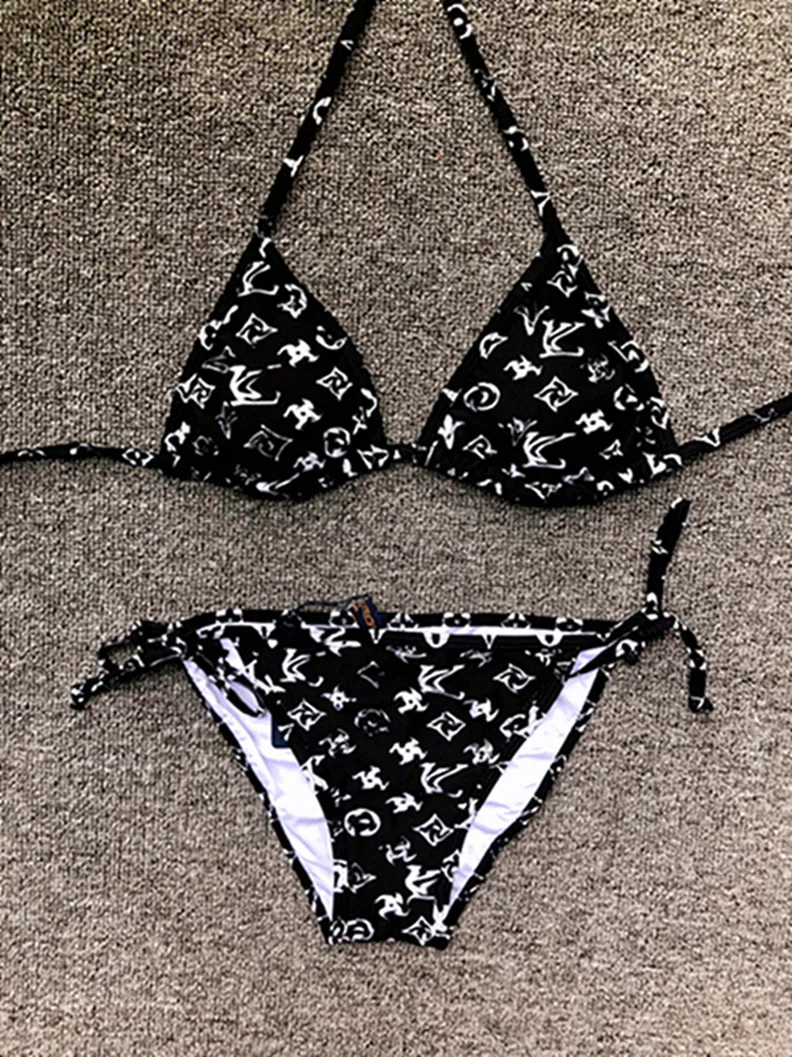 Micro Bikini Swimsuit: Women's Vintage Style Thong Bikini Sets, Printed ...