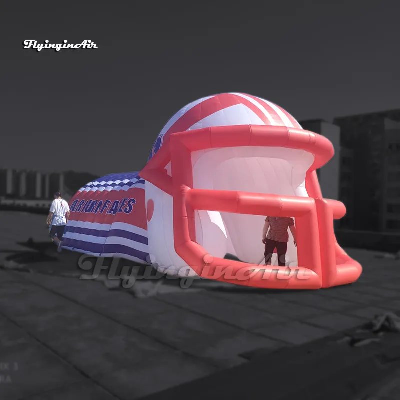 10m Customized Large Inflatable American Football Helmet Tunnel with ...
