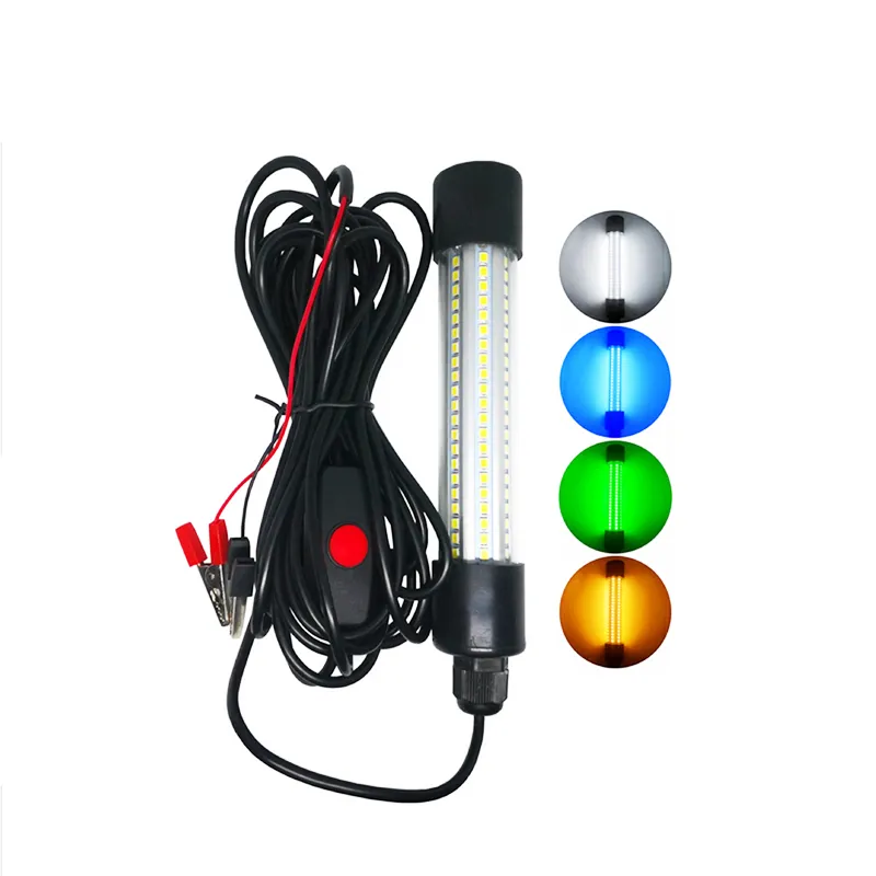 Submersible LED Fishing Lamp 15W DC12V IP68 Green For Underwater Night ...