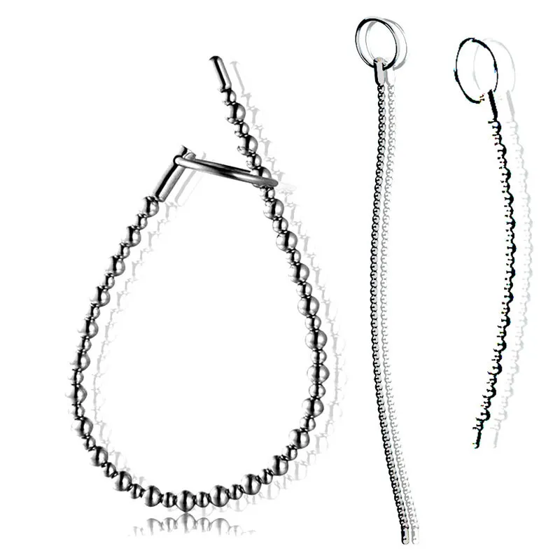 Super Long 6/8MM Beaded Urethral Dilator Sounds Penis Plug Insert ...