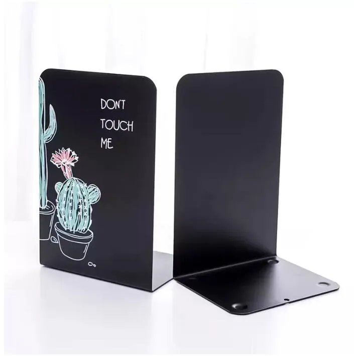Custom Metal L Shaped Bookend Book Stand Desk Accessories Provide ...