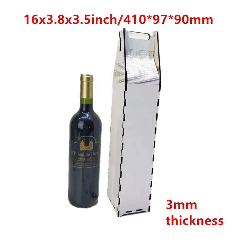 DIY Sublimation Wine Gift Box - 16 Folding MDF Wine Case for Heat ...