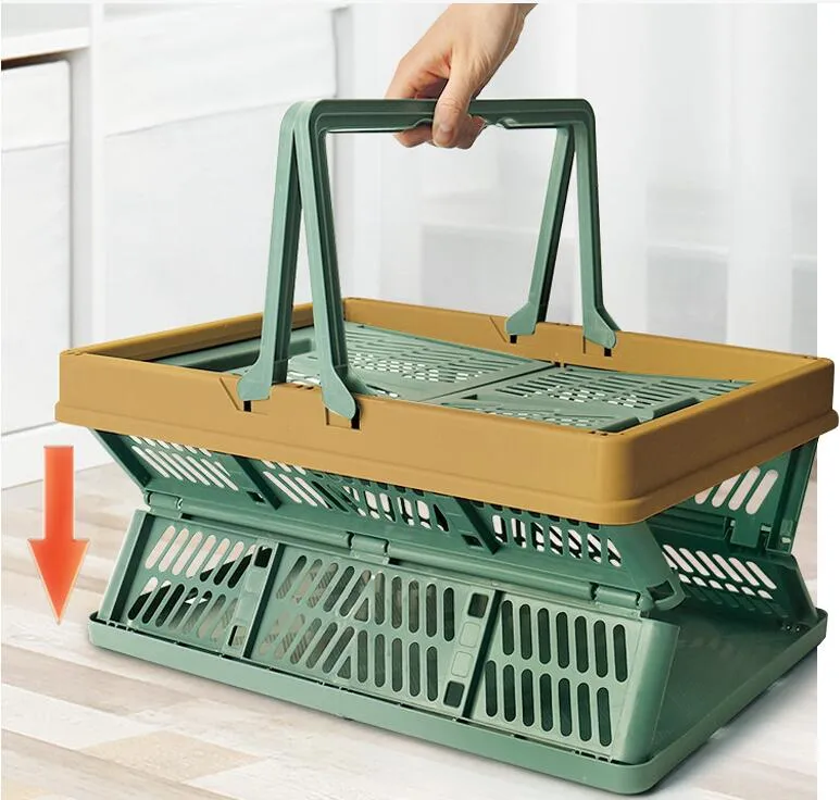 Large Foldable Picnic Basket For Spring Outings, Camping, And Travel ...