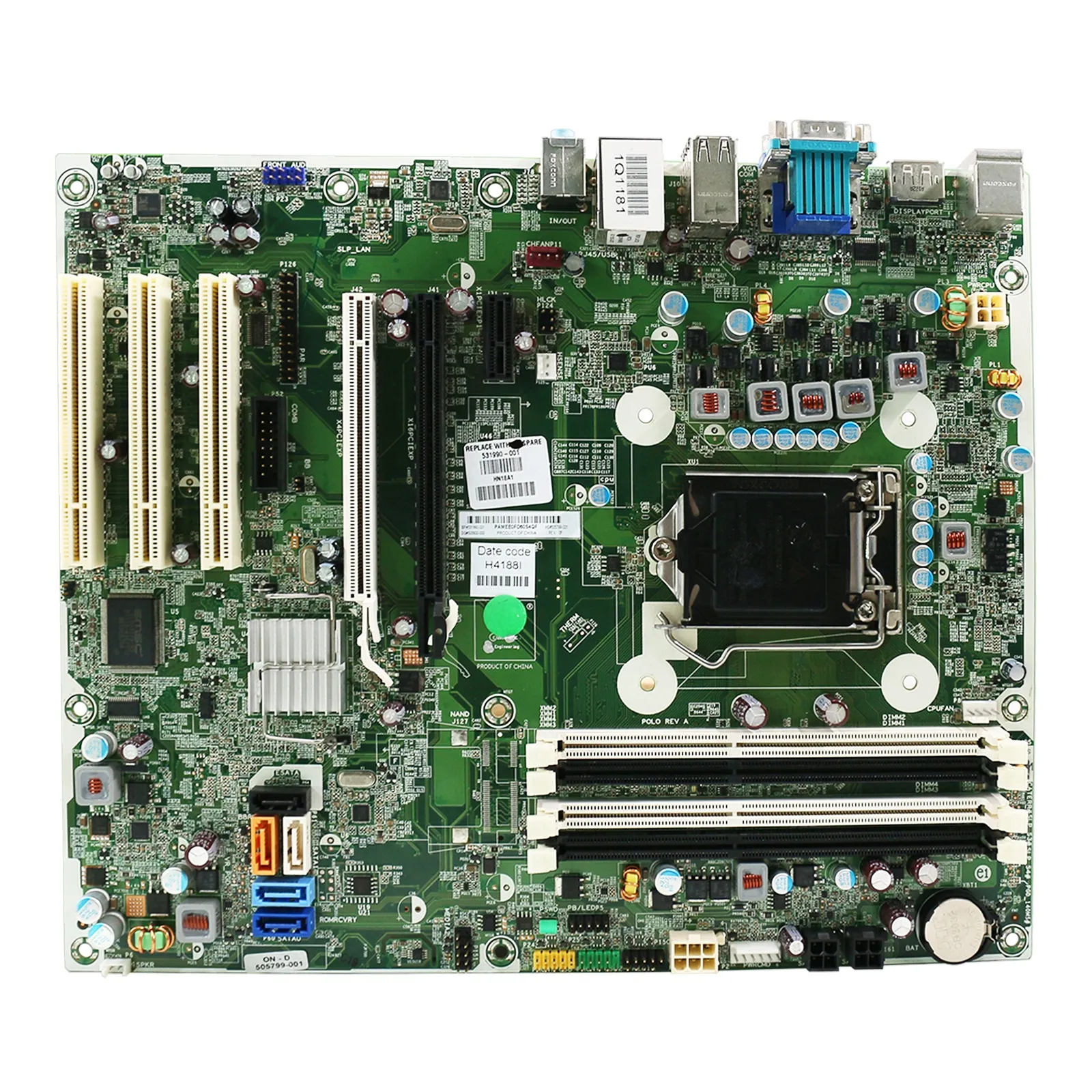 PC Motherboard DDR3 Replacement Part For Desktop Units LGA 1156 Socket ...
