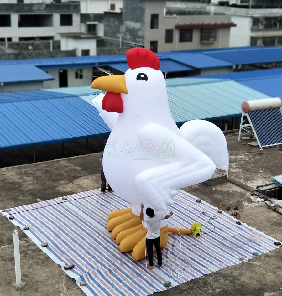 Inflatable Chicken Outfit: Giant Akimbo Chicken Balloon With Air Blower ...