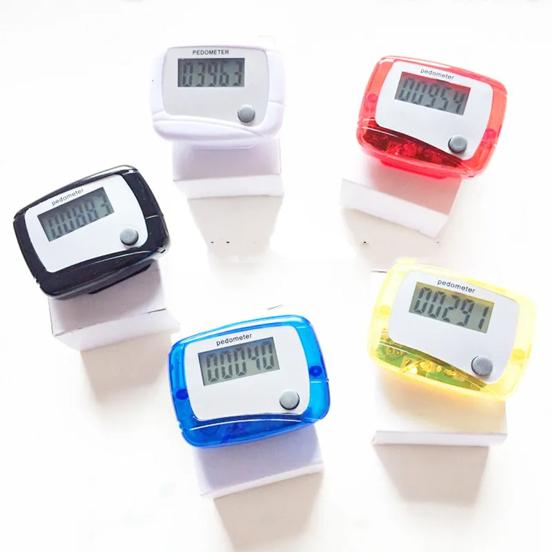 LCD Pocket pocket pedometer step counter Mini Sports Step Counter with ...