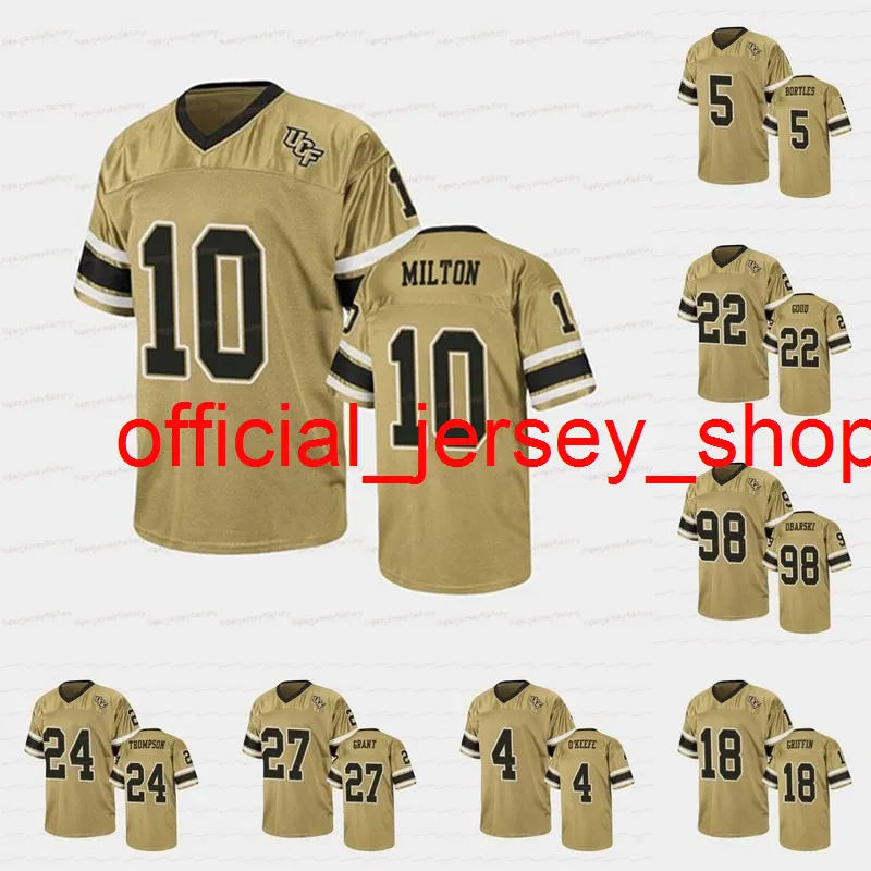 Custom Gold UCF Knights Army Football Uniforms 2022 Featuring McKenzie ...