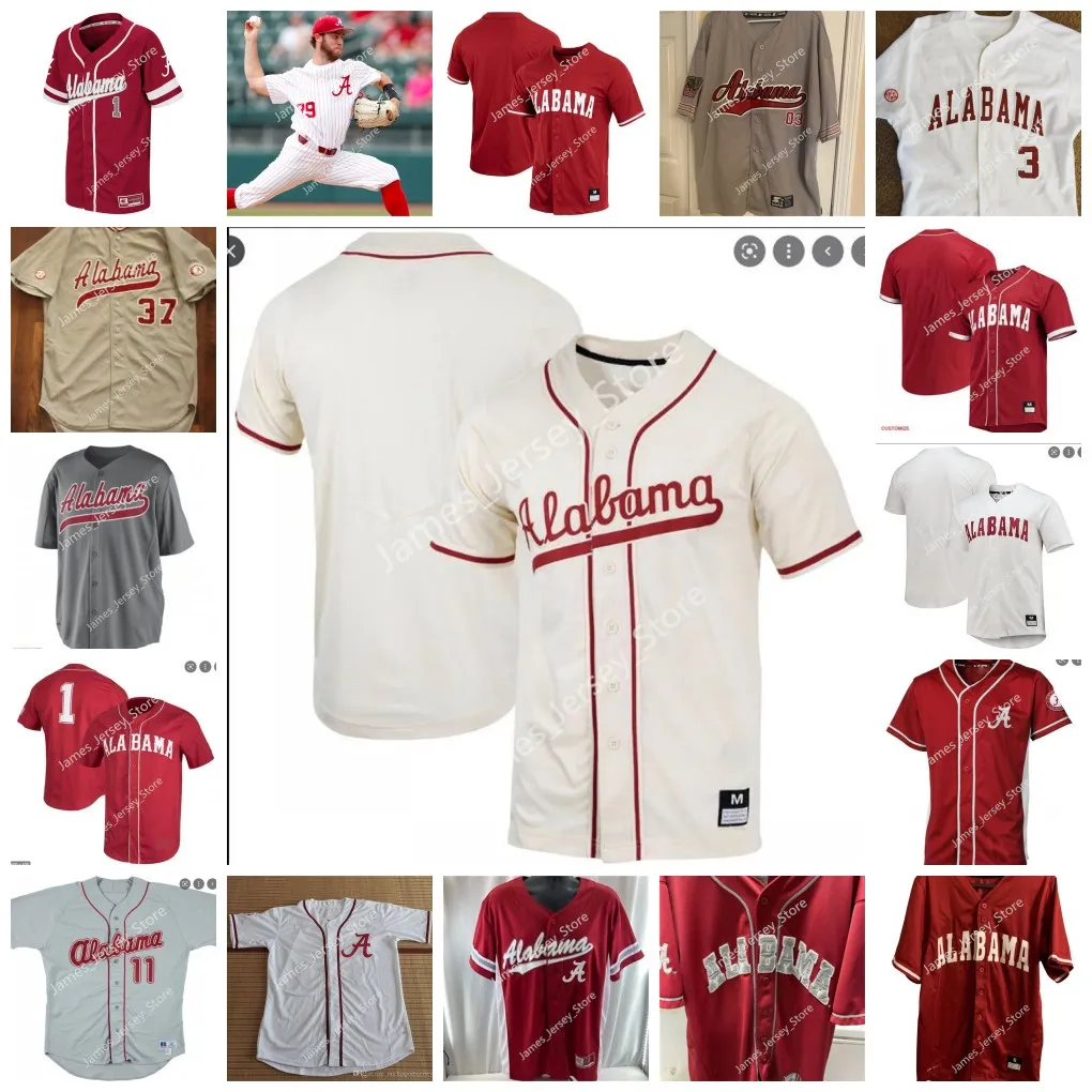 Alabama Crimson Tide Baseball Jerseys Jimmy Nelson,... From ...