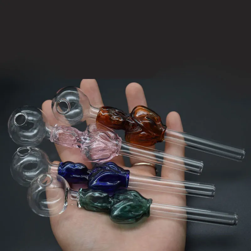 Wholesale Colorful Pyrex Glass Oil Burner Pipes 5.5Inch Spoon Hand Pipe ...