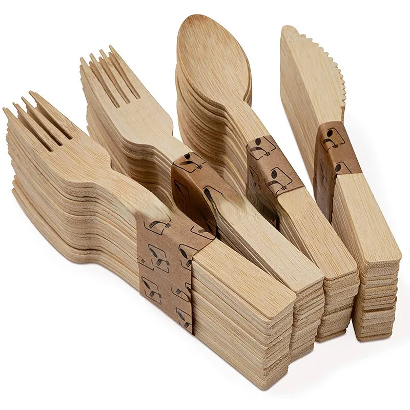 Wholesale Natural Bamboo Environmental Bamboo Disposable Cutlery ...