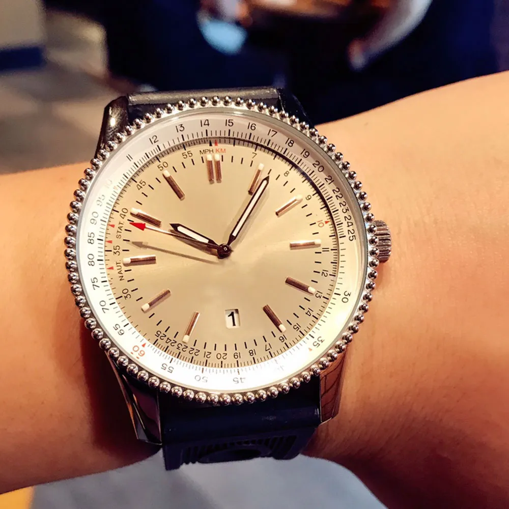 Breitling Mens Watches Quartz Movement Watch clean-factory 43mm Montre ...