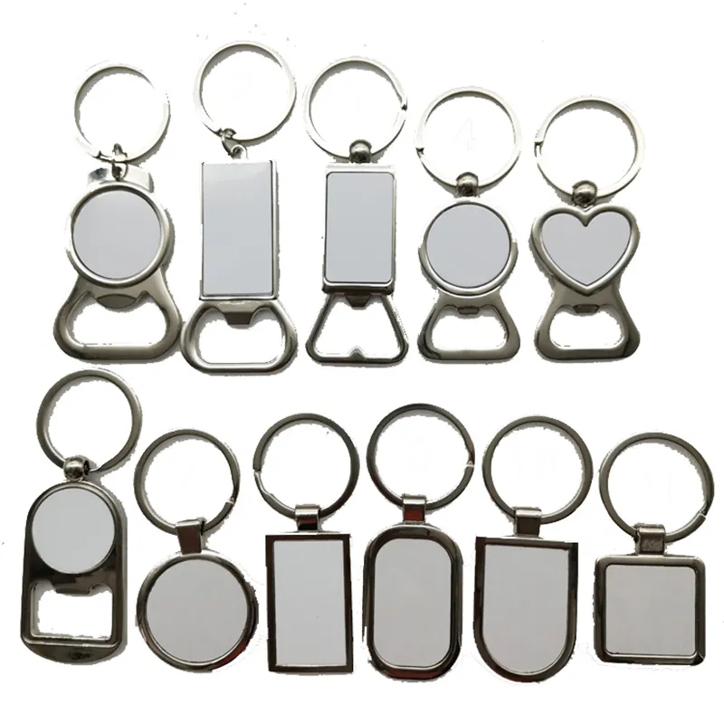 Sublimation Bottle Opener Heart Shape Blank Keychain Metal Heat ...