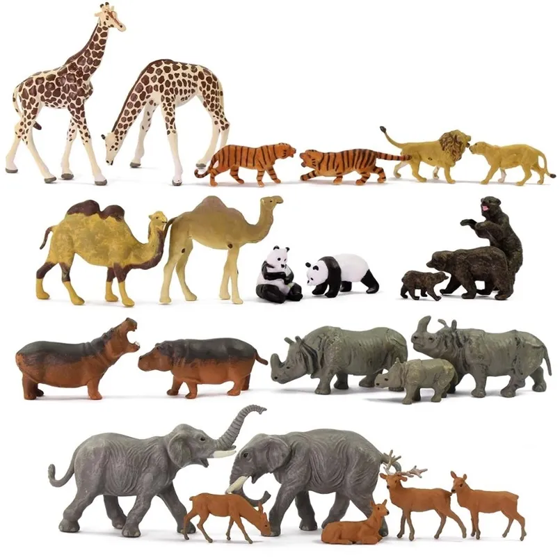 Model Train 1 87 Well Painted PVC HO Scale Wild Animals Elephant Camel ...