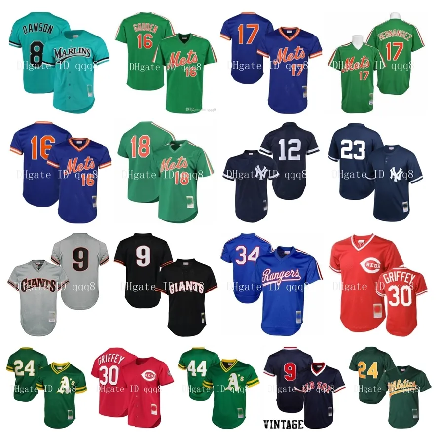Na85 Vintage Mesh Jersey Ken Griffey Jr. Dwight Gooden Ted Williams ...
