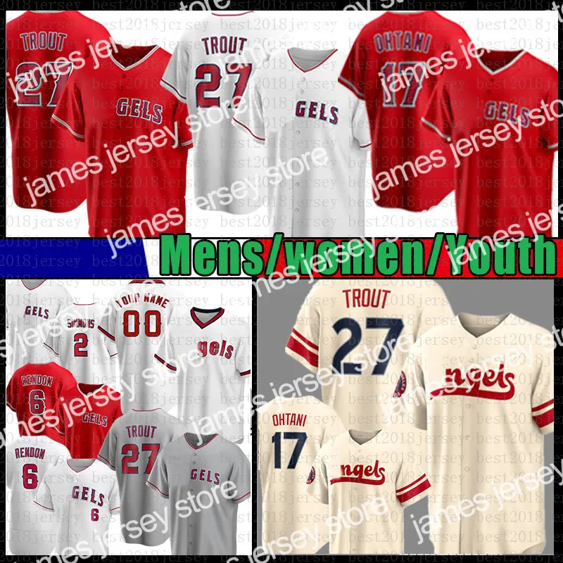 Angels Men's Baseball Jersey - Mike Trout, Shohei Ohtani, Anthony ...