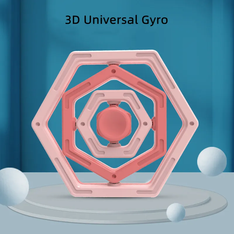 Fidget Toys Nuevo Hexagonal 3D Infinito Rotación Gyro Creativo ...