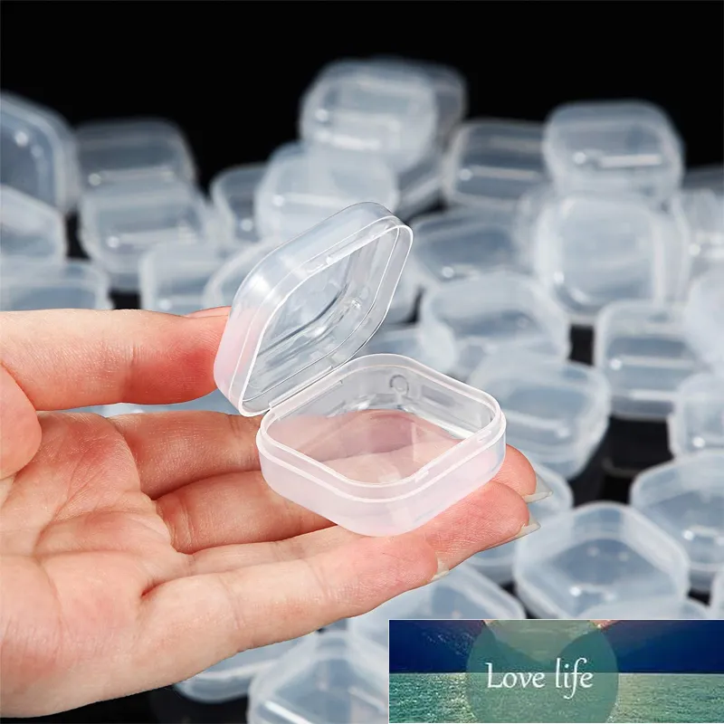 Plastic Square Transparent Small Jewelry Storage Boxes for Earrings ...