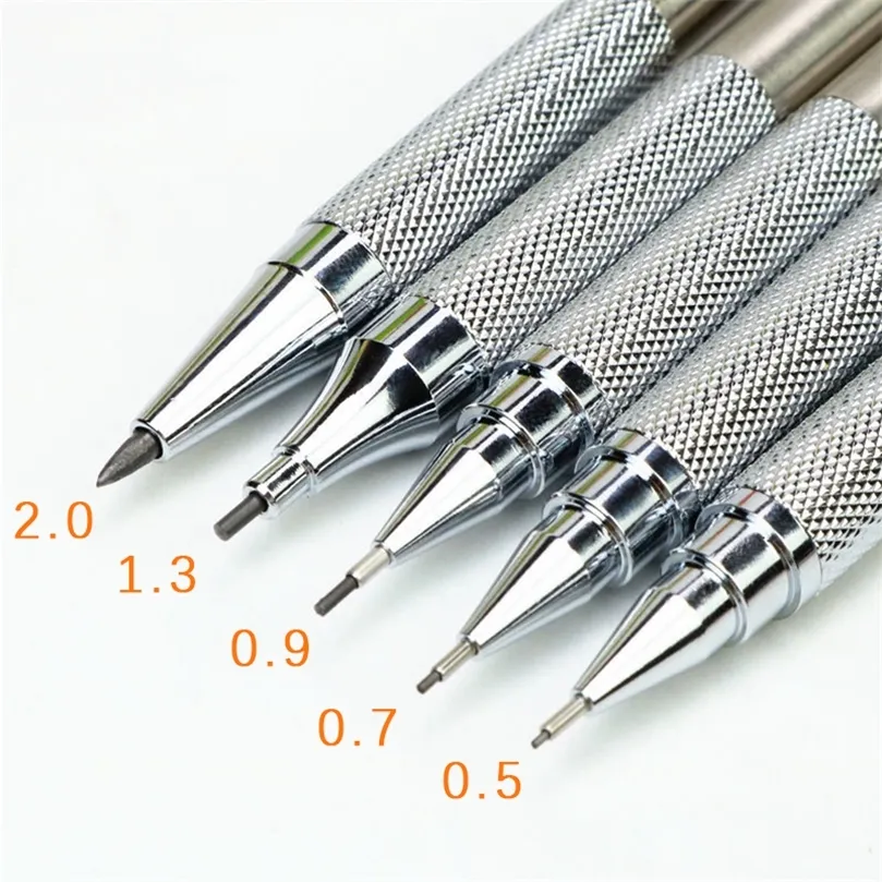 Wholesale Full Metal 20mm Mechanical Pencils Set W/ Leads Black, Set ...