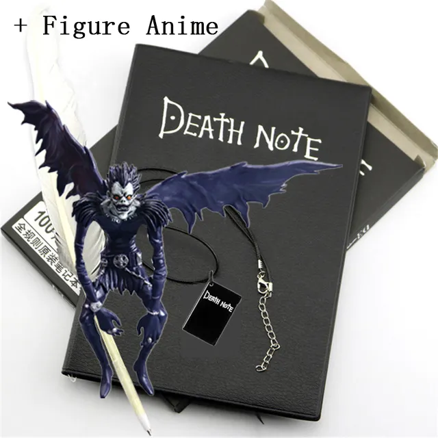 A5 Anime Death Note Book Set Diario De Cuero Y Collar Pluma Pluma Pad ...
