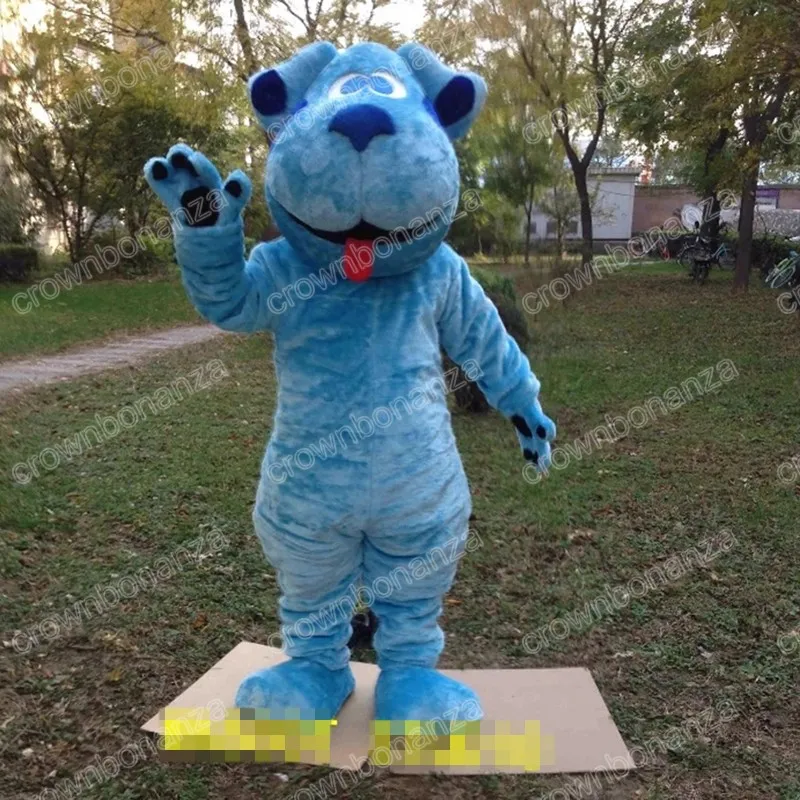 Halloween Blue Dog Mascot Costumes High Quality Cartoon Mascot Apparel ...