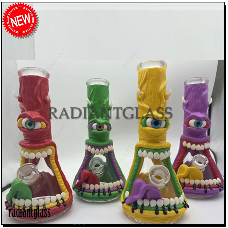 Bulk Order 12 Evil Things Monster Beaker Bong With Glass Eye, Halloween ...