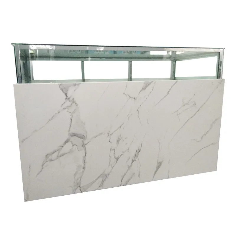 Premium White Marble Chocolate Display Fridge - Glass Showcase ...