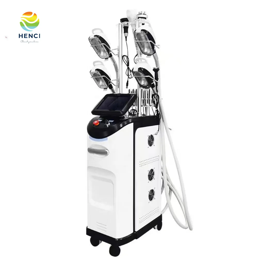 Salon Grade Fat Freeze Cavitation Machine With 5 Handles, Vacuum Lipo ...