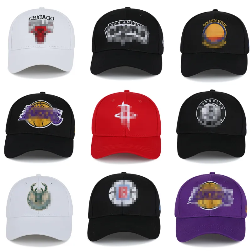 Men's Ball Cap Hats Embroidery Pattern Basketball Team Fans Cap Women's ...