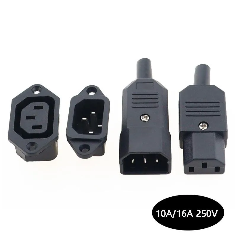 C14/C13 Electrical AC Socket With 3 Female/Male Inlet Nasdaq Plug Power ...