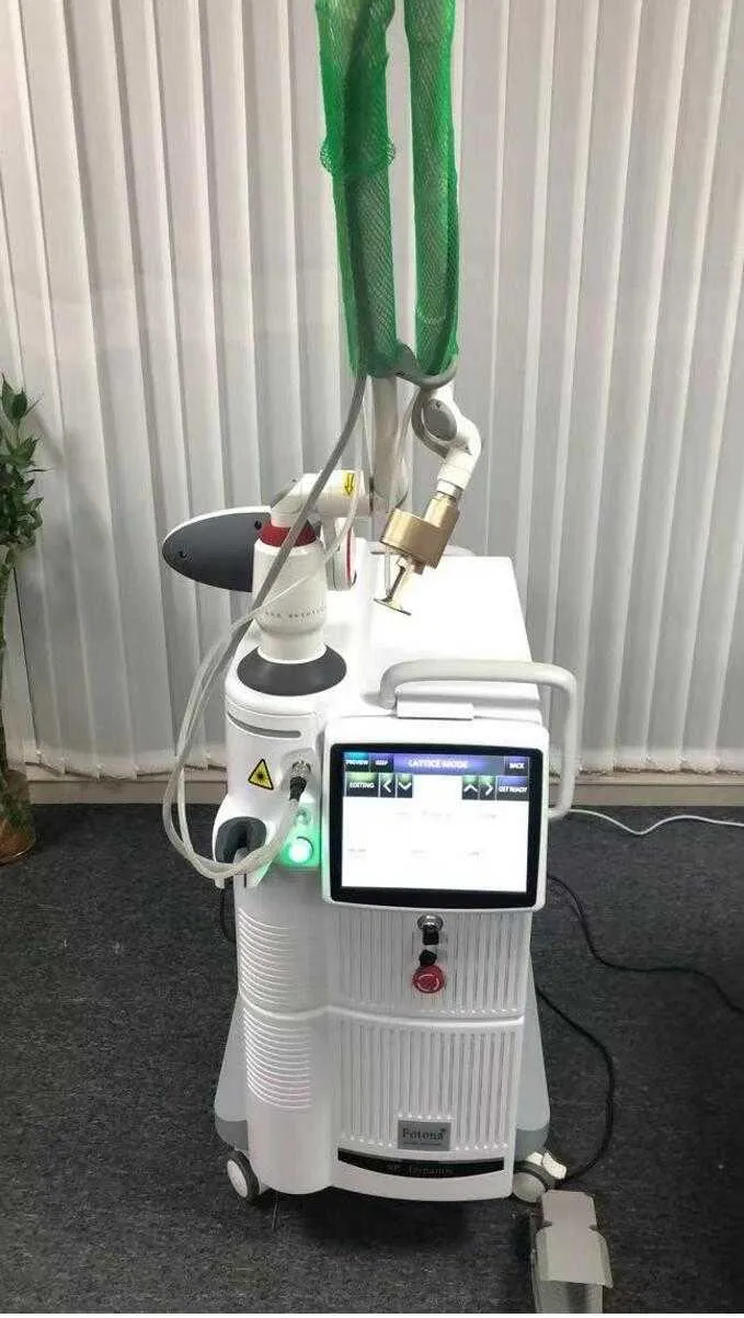 Fractional CO2 laser skin rejuvenation treatment with glass tube ...