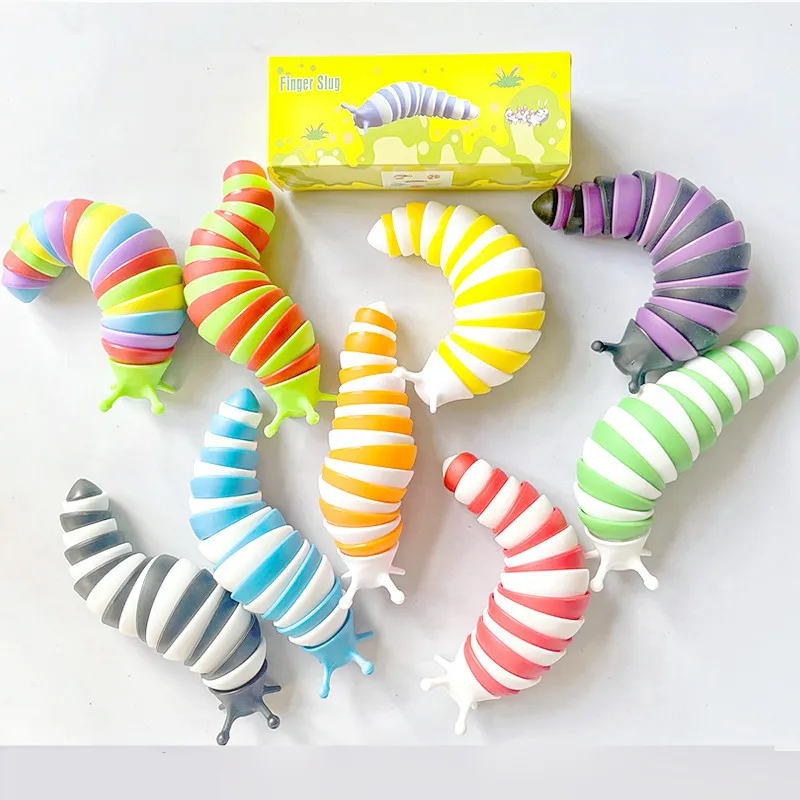 Colorful Rainbow Bug Fidget Toy With Life Box Packaging Novelty Plastic ...