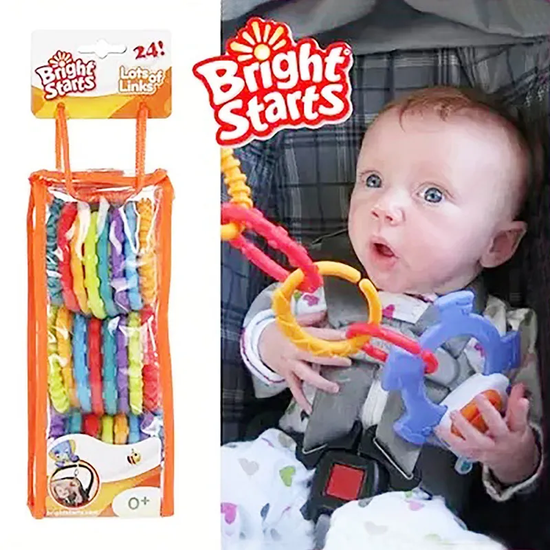 Newborn Teething Ring Rainbow Circle Silicone Teether Toy, Molar Relief ...