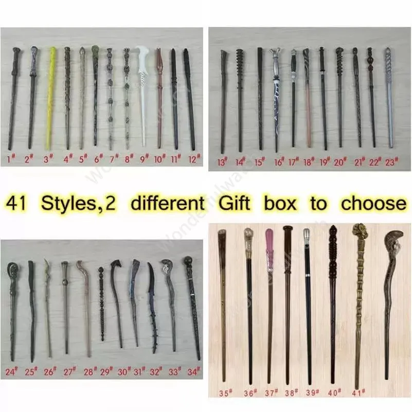 41 Styles Magic Wands Set - Creative Cosplay Wands, Durable PVC Resin ...