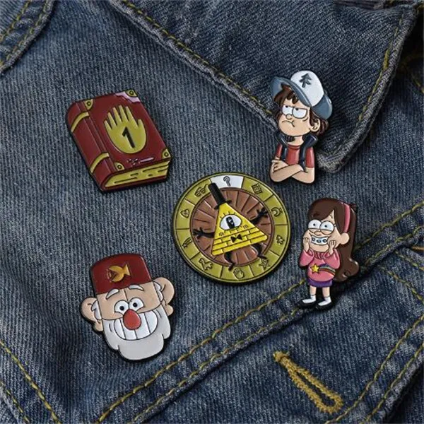 Enamel Pins Set, Classic Cartoon Character Badges, Anime Brooches For ...