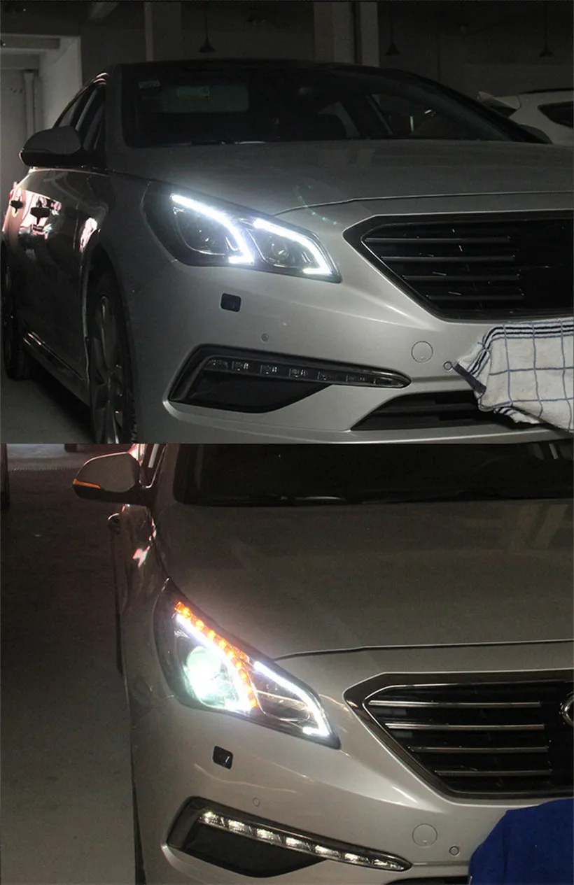 Hyundai Sonata 9 LED 2014 Nissan Maxima Headlights With DRL Turn Signal High Beam Angel Eye And Daytime Light 20 17 Auto Head Lights From Maxdo 543.26 DHgate.Com