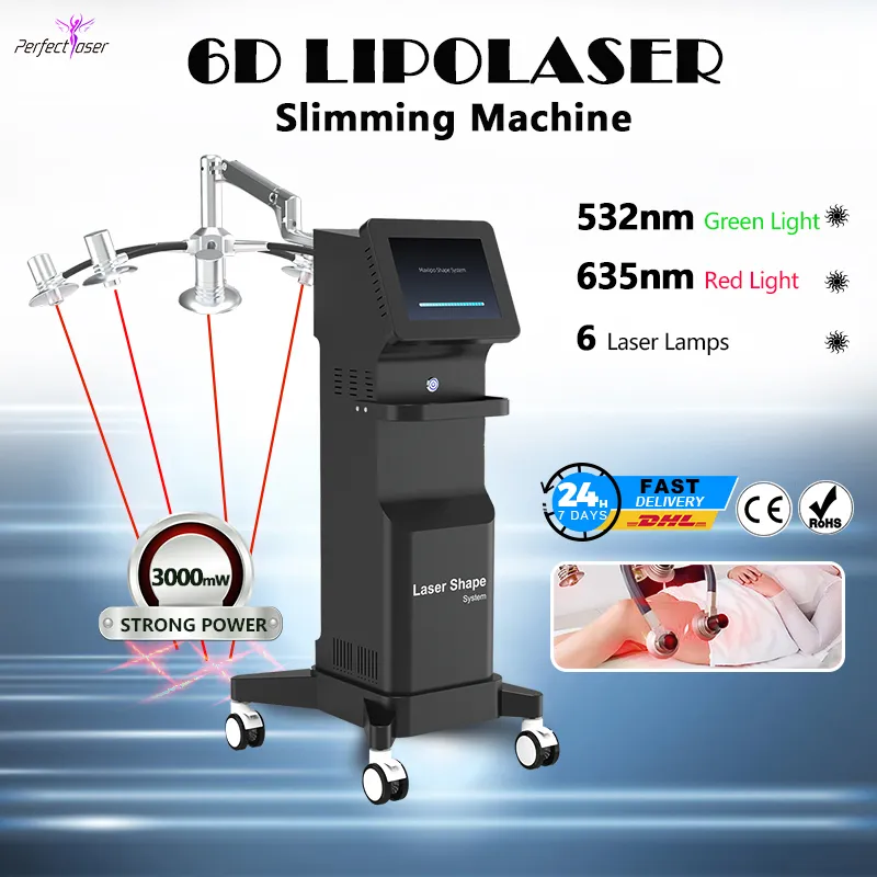 Smart Lipo Laser Liposuction Body Slimming Fat Reduction Machine 6D ...
