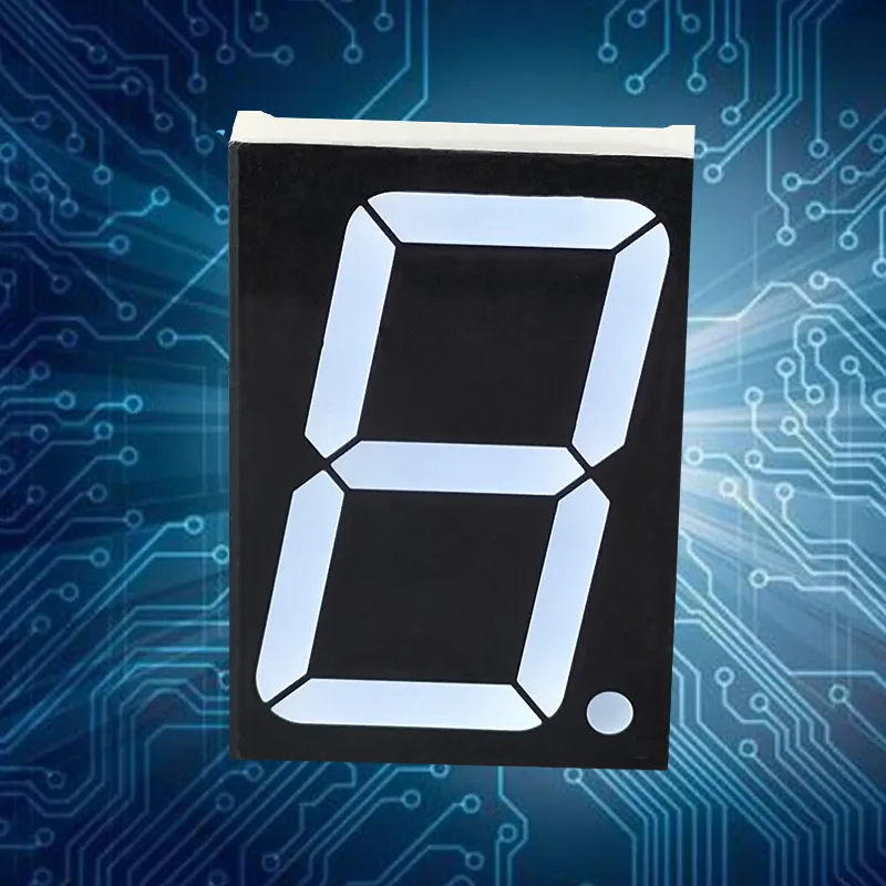 7 Segment 1 Digit LED Display: 1.5 FB/BS Red Strong Light, 10 Pin Nixie ...