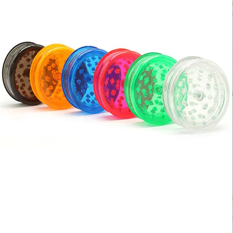 Colorful Grinders 3 Layers Plastic Dry Herb Tobacco Grinder Smoking ...