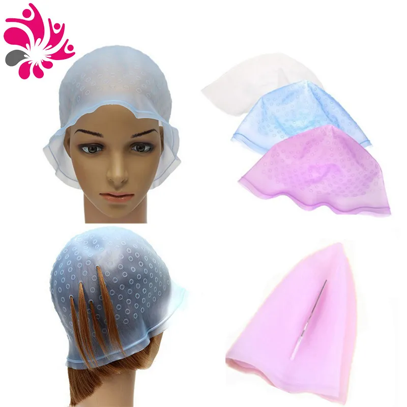 Reusable Hair Highlighting Cap with Hook - Professional Salon Dye ...