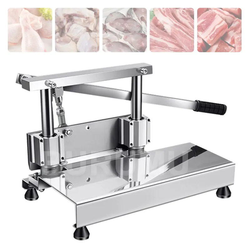 Manual Meat Cutter Bone Cutting Machine Thickening Stainless Steel Rib ...