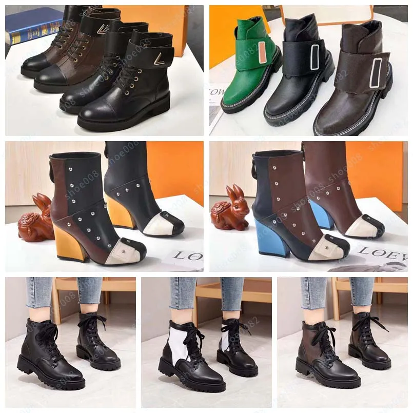 Designer Boots Luxury Boot Genuine Leather Martin Boots Ankle Booties ...