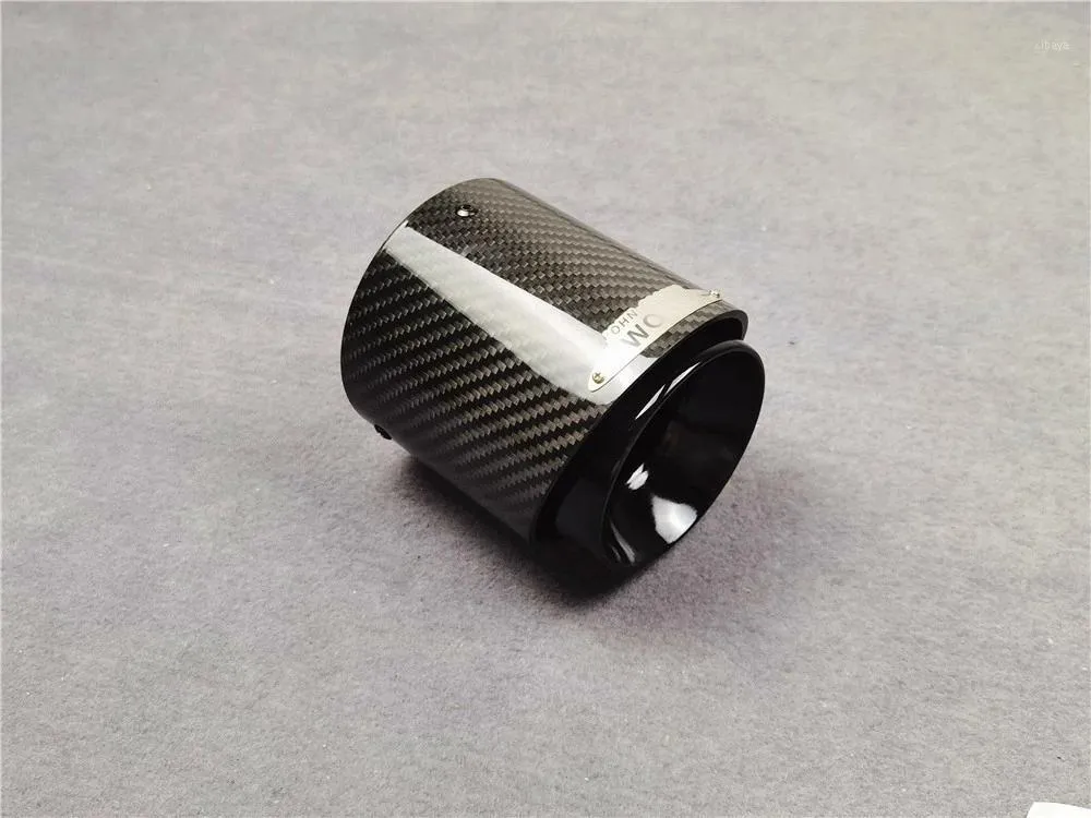 DHgate.com:Glossy Black Carbon Fiber Car Exhaust Pipe Tip End Muffler ...
